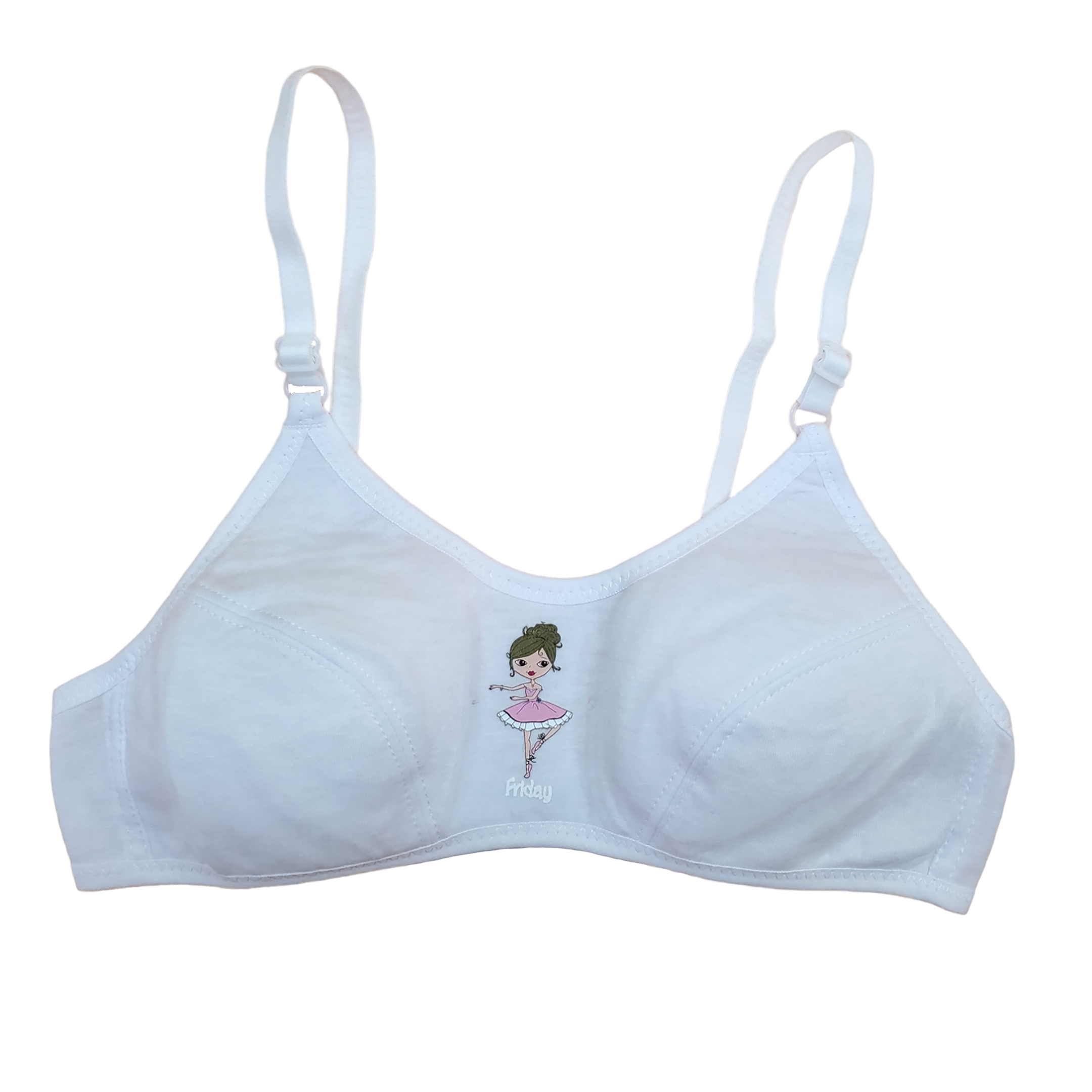 Mi Primer Brasier De Algodón Para Niña Adolescente 3pz