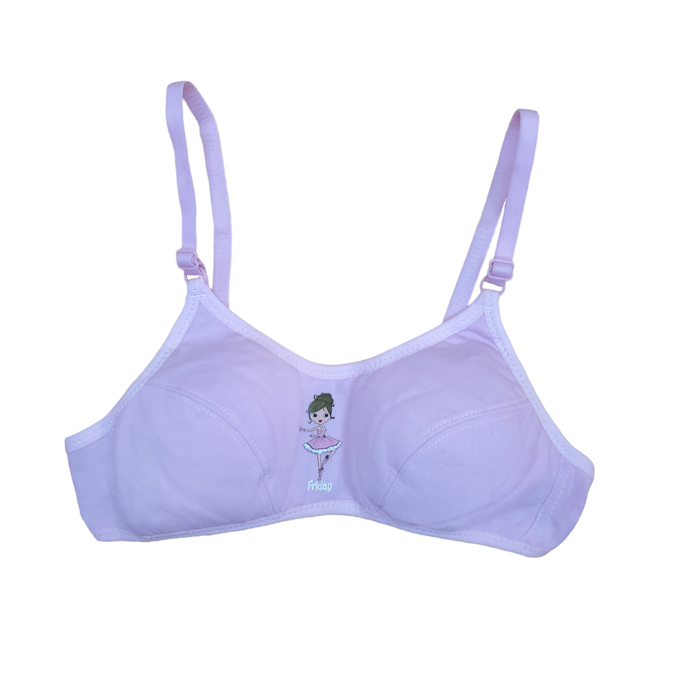 Mi Primer Brasier De Algodón Para Niña Adolescente 3pz