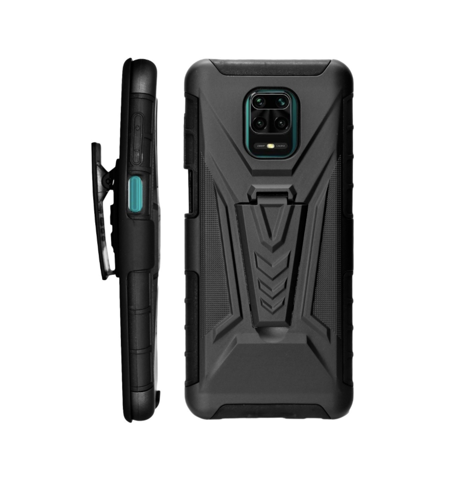 Funda Protector Uso Rudo Con Clip Más Mica De Cristal Gratis Para
