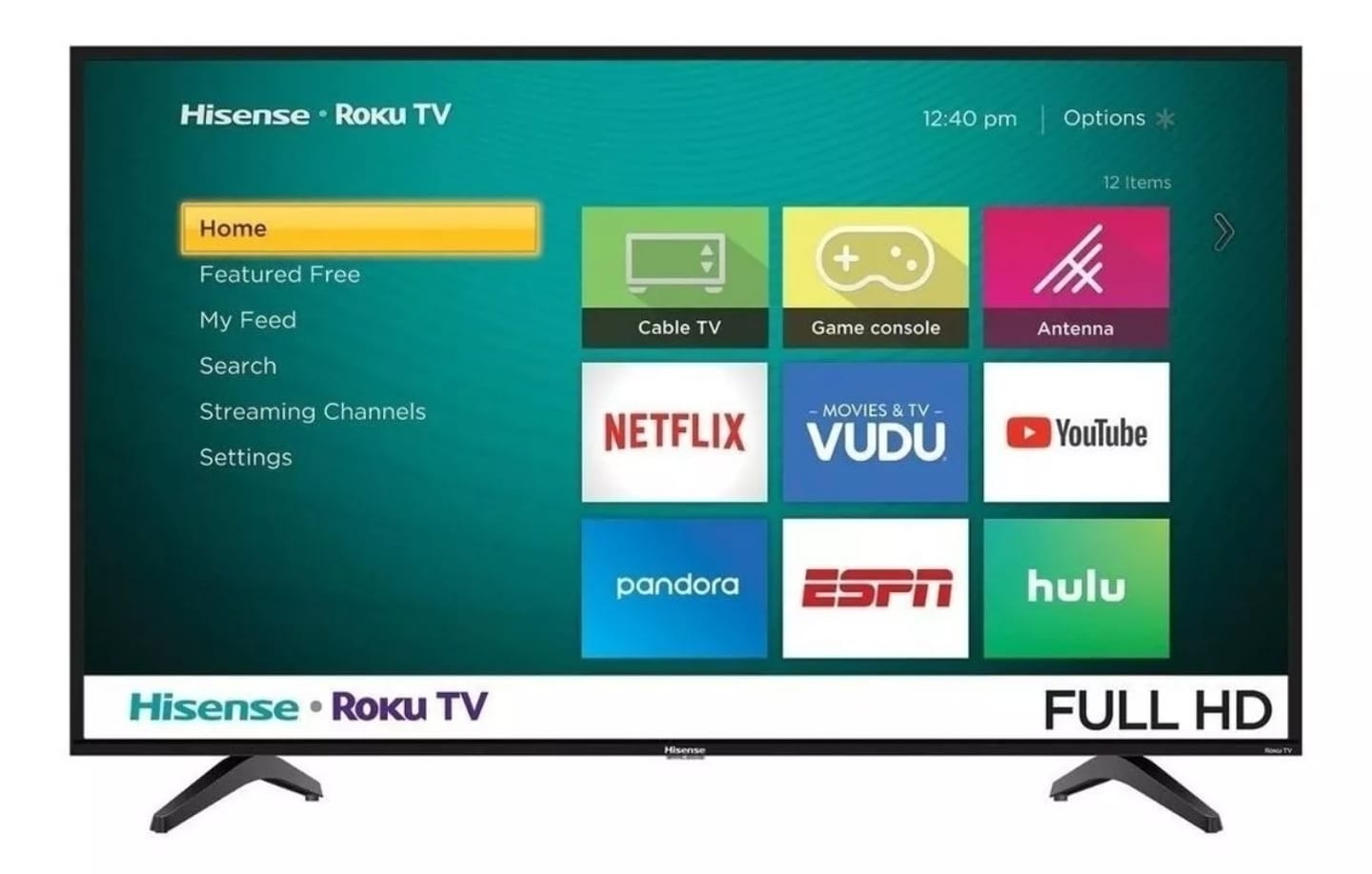 Hisense 40" Smart tv Roku FHD