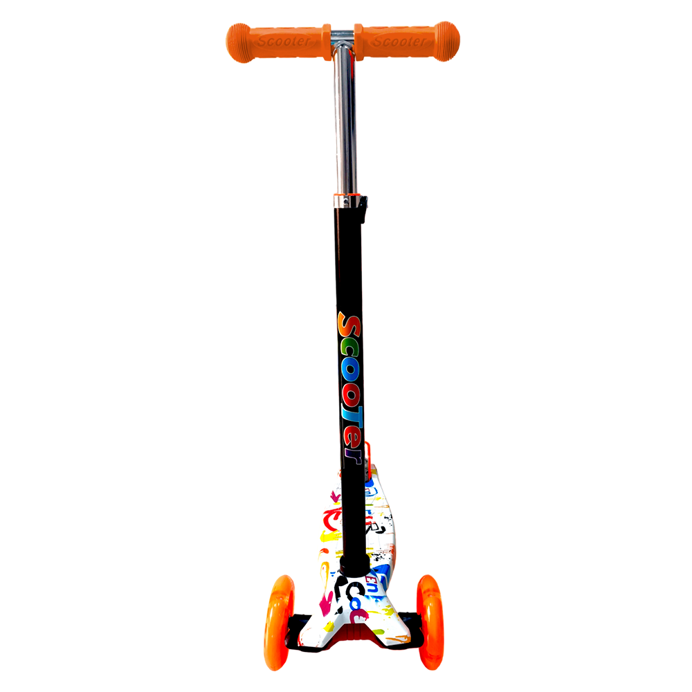 Scooter Patín para Niños Grafiti 4PU Naranjan BM Toys