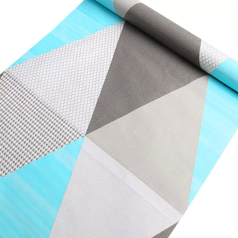 Papel Tapiz Adherible 10m X 45cm Rombos Clasicos Azul Tp26