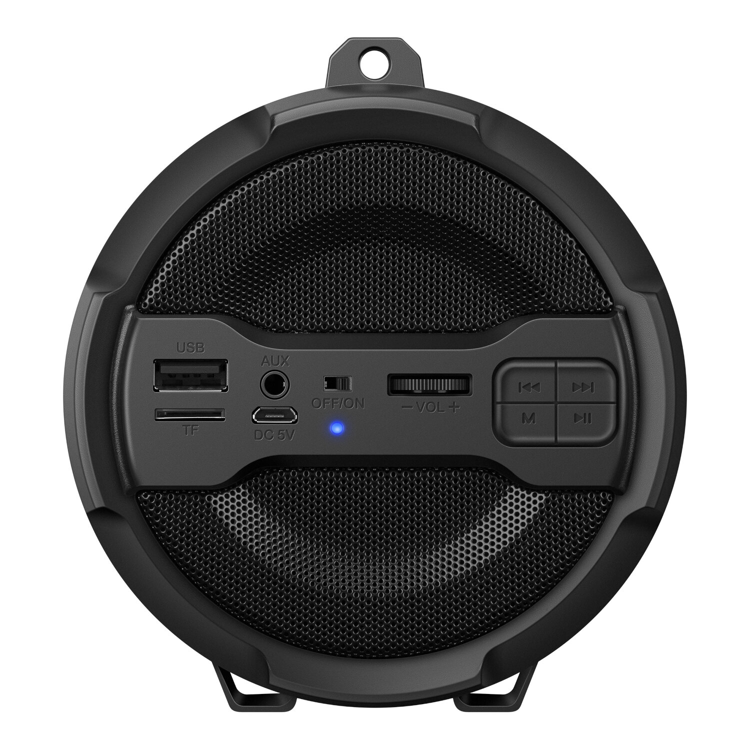 Bocina Bluetooth* TWS mini Boom Box con reproductor USB/microSD