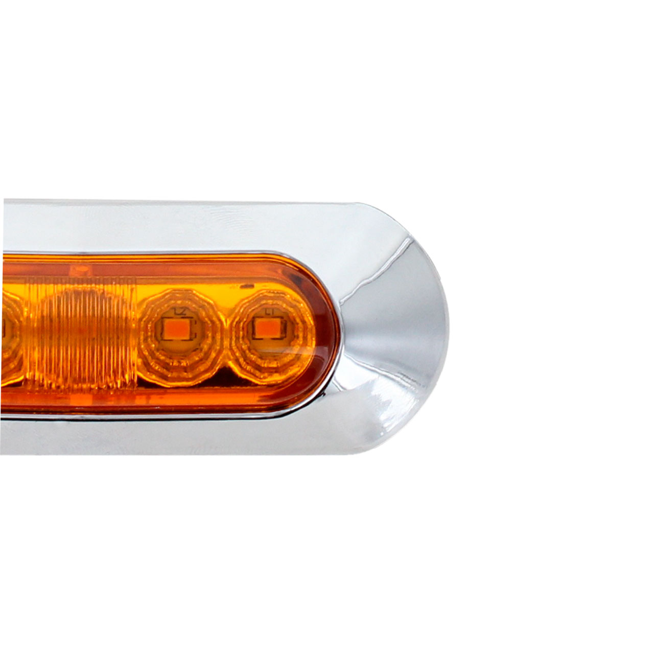 10 Plafon 5 Led Ovalado Boomerang Bisel Cromado Fija Estrob