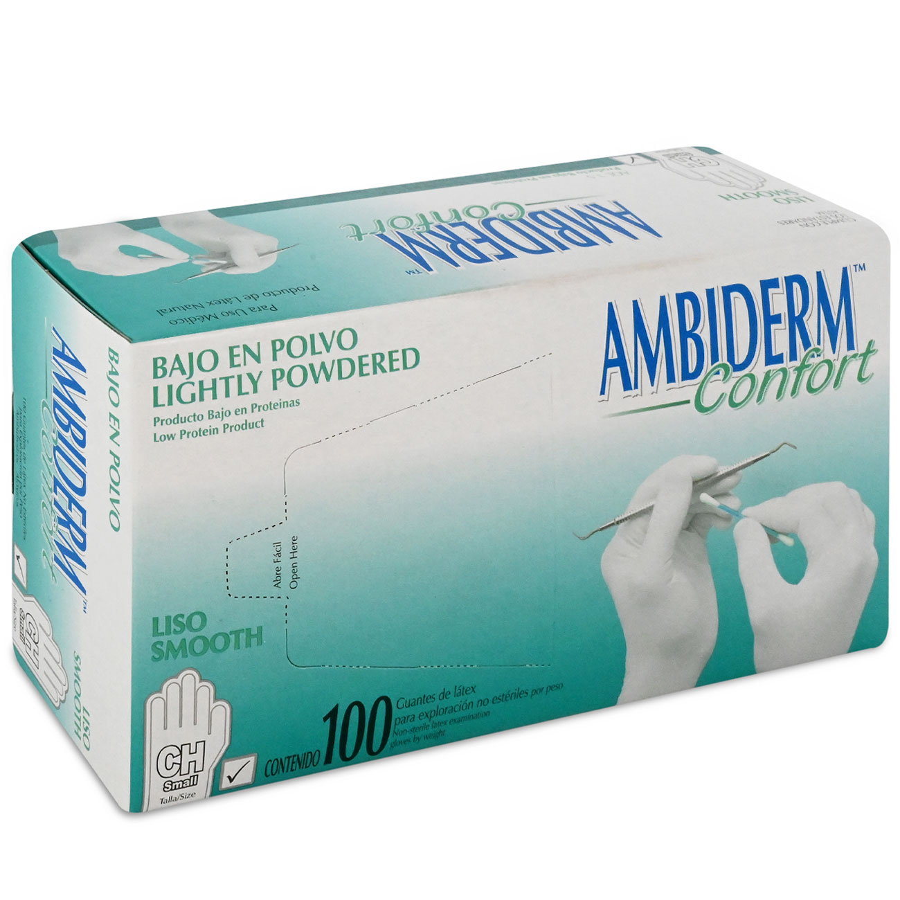 Kit 2 Cajas de Guantes Exploración No Estéril Chico Confort Ambiderm ...