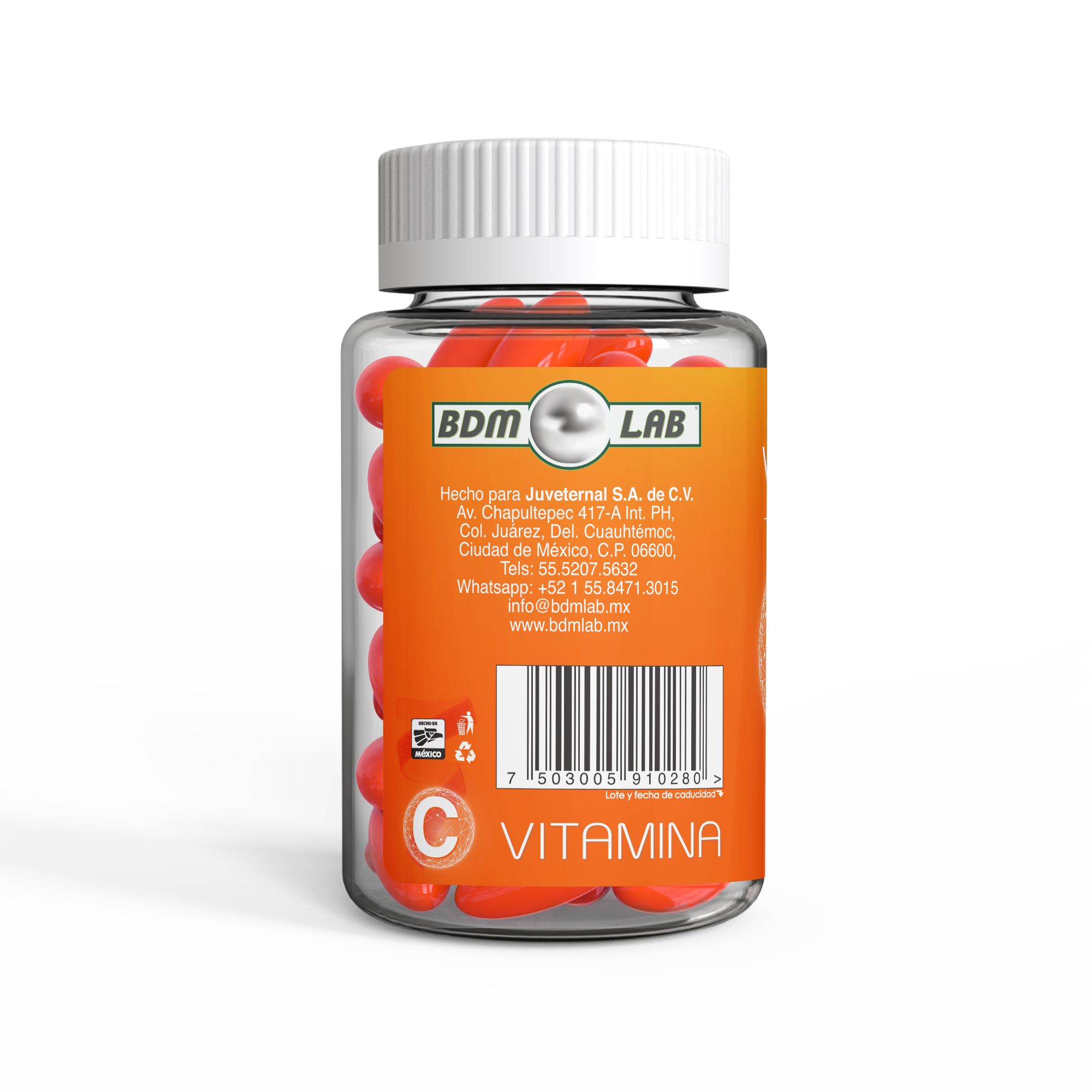 Duo Pack VITAMINA C 60 cápsulas c/u BDM-LAB