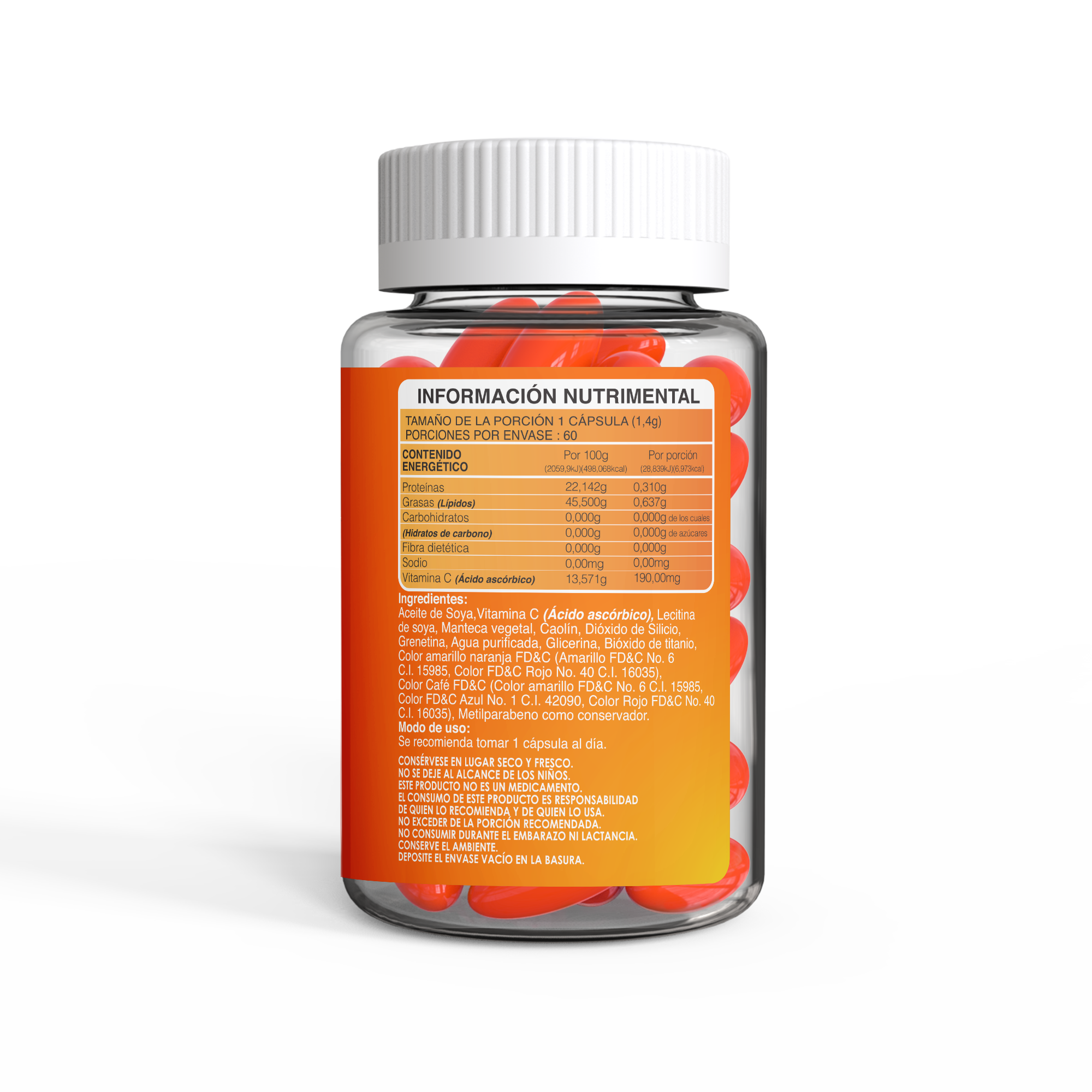 Duo Pack VITAMINA C 60 cápsulas c/u BDM-LAB