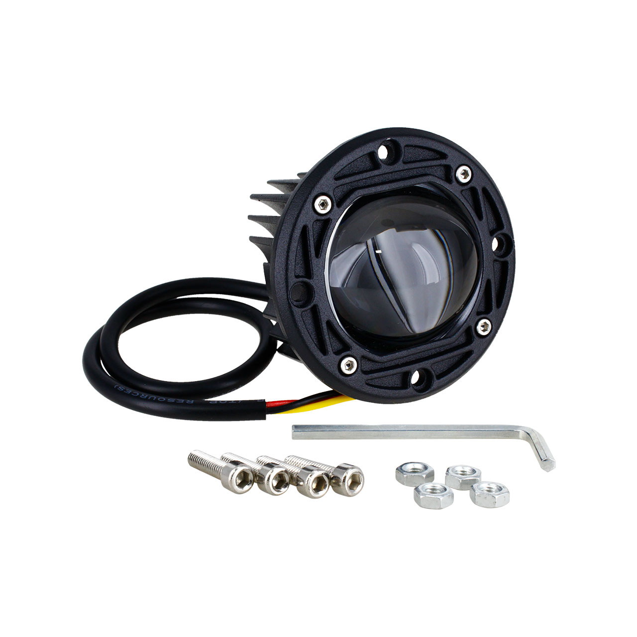 Par Faro Hiper Led Lupa Proyector Empotrable Bicolor 4x4