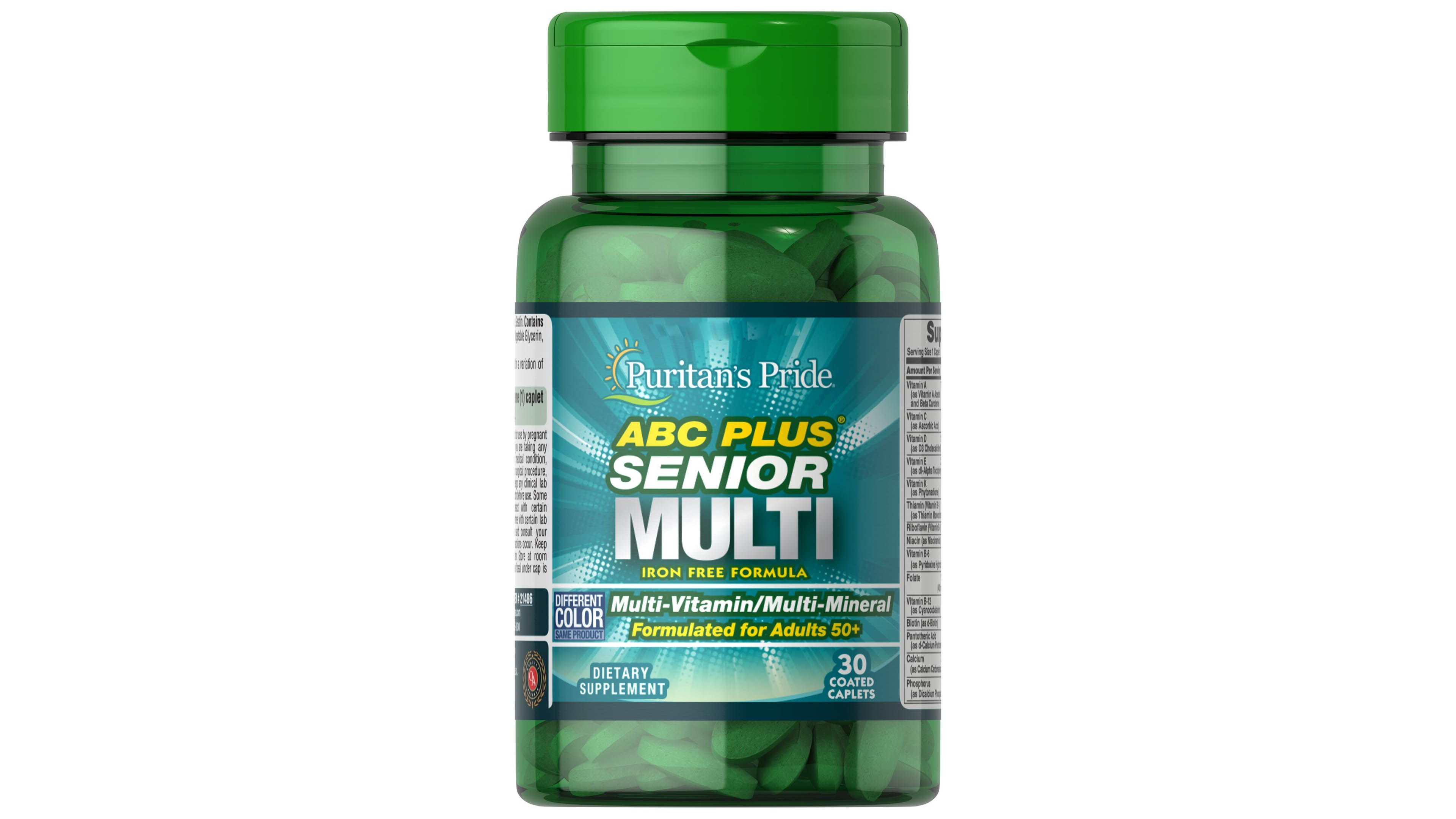 Multivitamínico Abc Plus Hombres 50+ Vitaminas + Zinc 30 Cap Puritan's ...