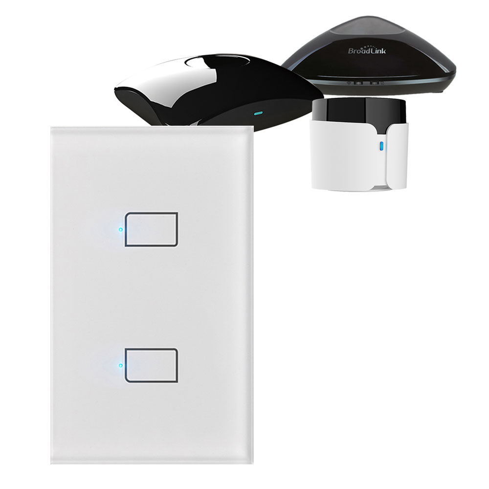 Apagador Smart 2 Botones RF 433 MHz - Requiere Rm4 Pro, Comp ...