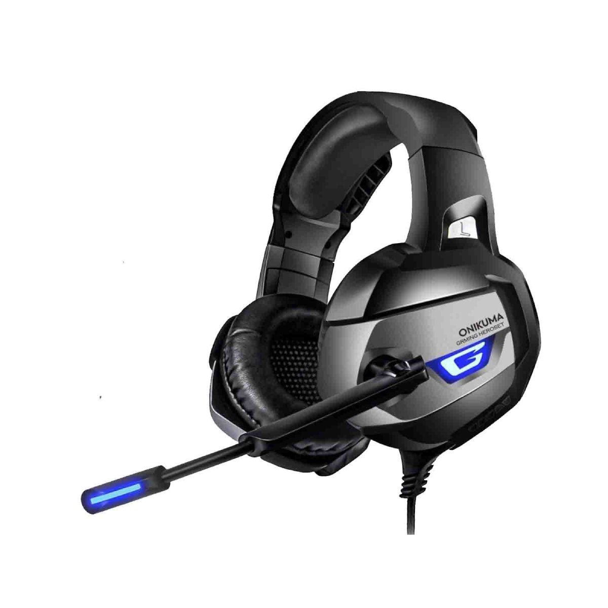 ONIKUMA Headset Microfono Audifono Profesional K5 (Negro)