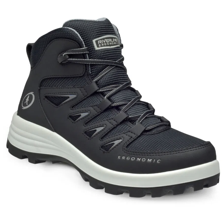 Zapato tenis de seguridad QUANTUM Negro Gris RIVERLINE