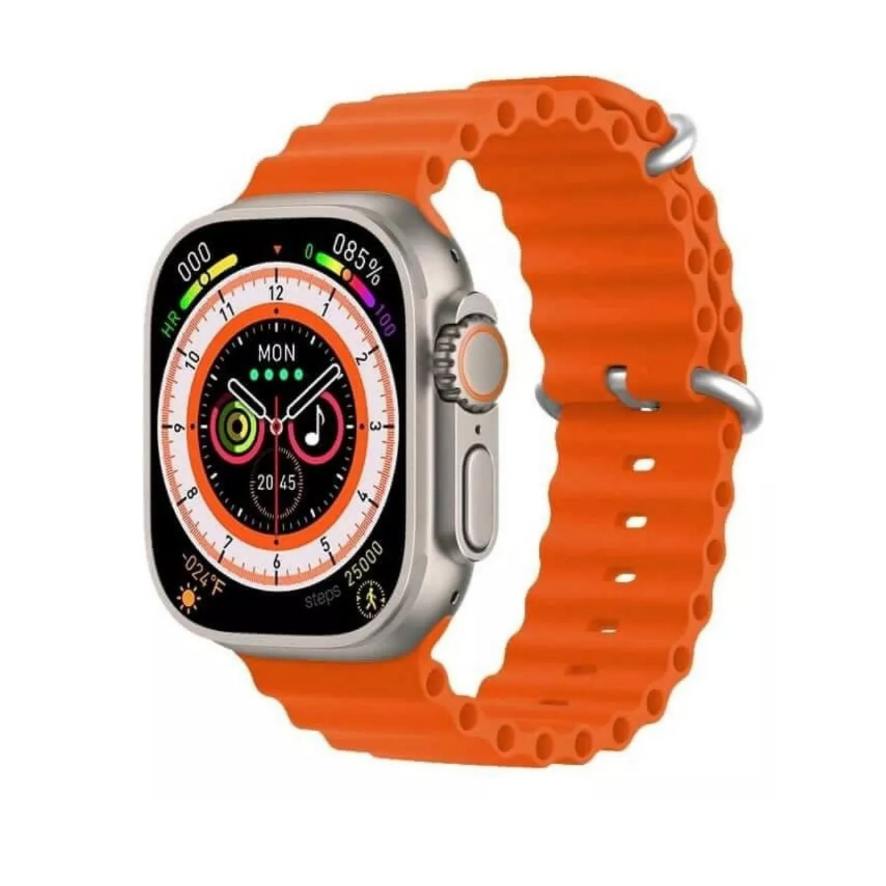 Smartwatch T900 Ultra Naranja Bluetooth Reloj Inteligente Recargable ...