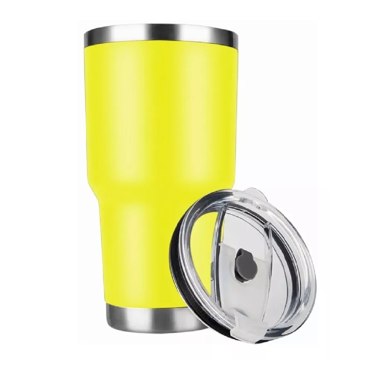 Termo Amarillo De Acero Inoxidable Caliente Y Frío De 30 Onz