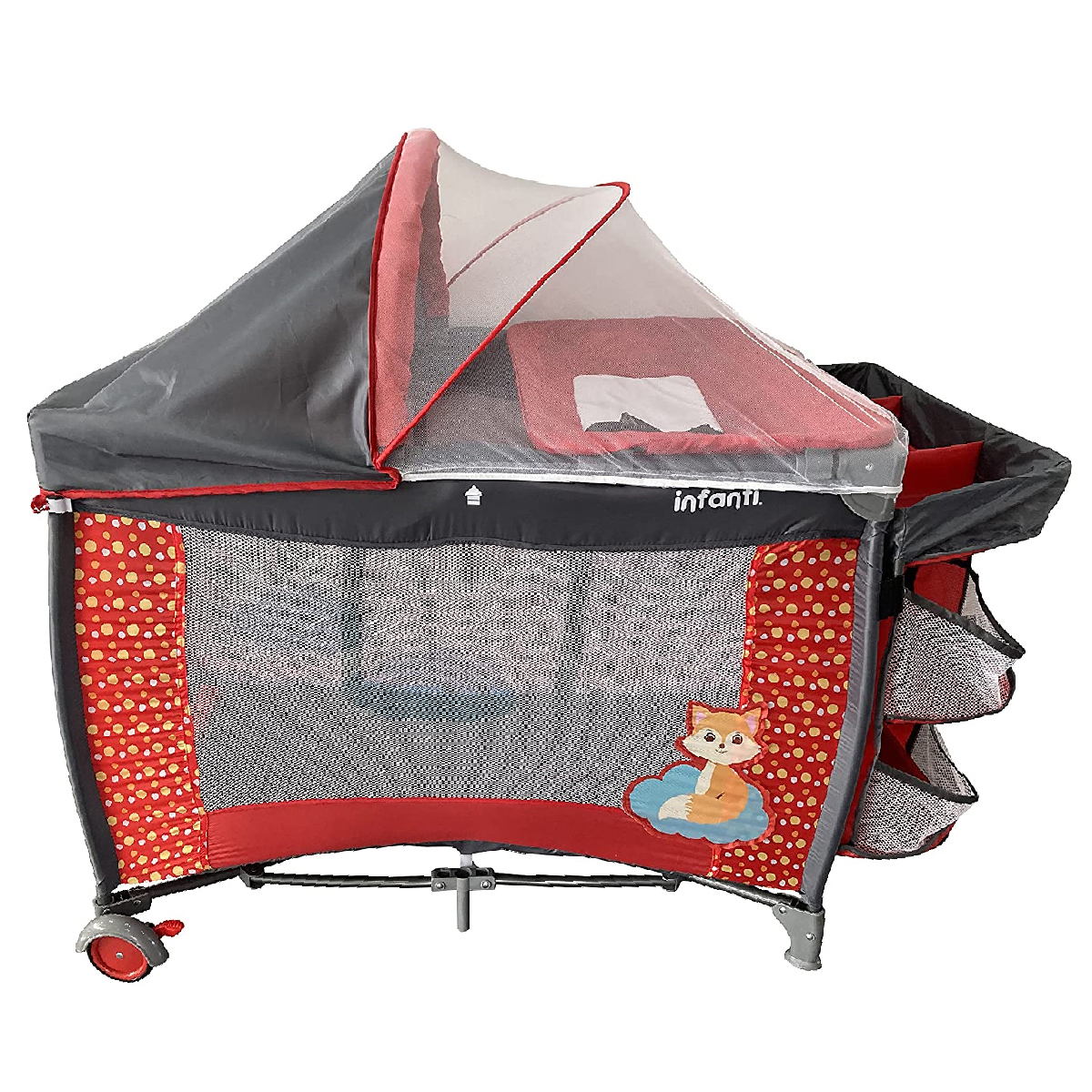 Cuna Corral para Bebe Idara Infanti Rojo