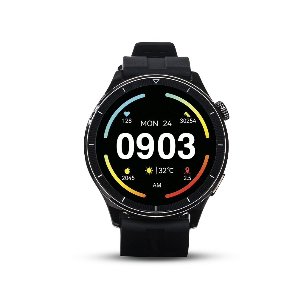 Smartwatch Kronos Evolution Stf Color Negro con carga inalámbrica