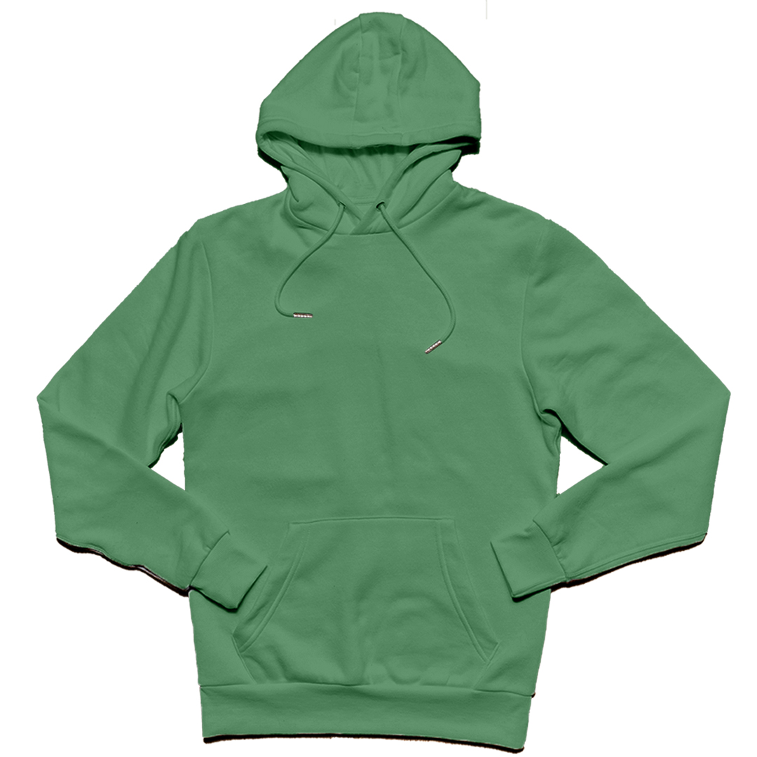 Sudadera Hoodie Verde Con Capucha y Cangurera Para Hombre