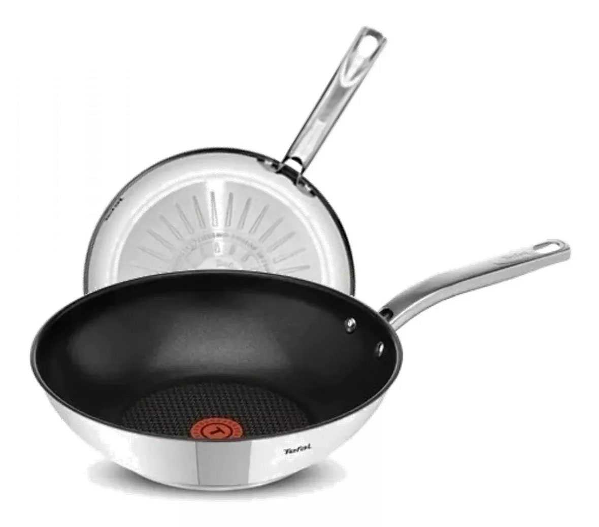 Paquete De Sarten Wok Antiadherente +juego De Sartenes T-fal