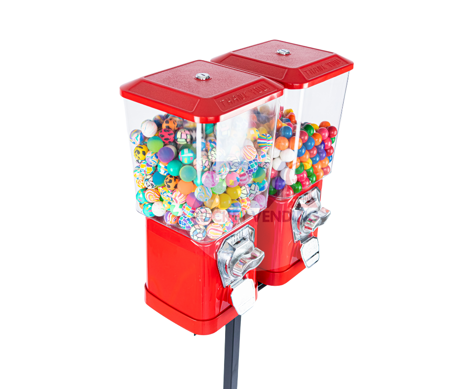 Modulo Chiclera Doble 5 PESOS Con Base + Frutita + Chicles Vending