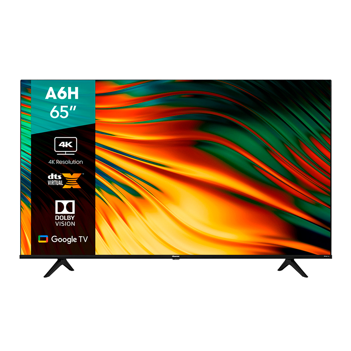 Pantalla Hisense 65" UHD 4K 65A6H Google TV