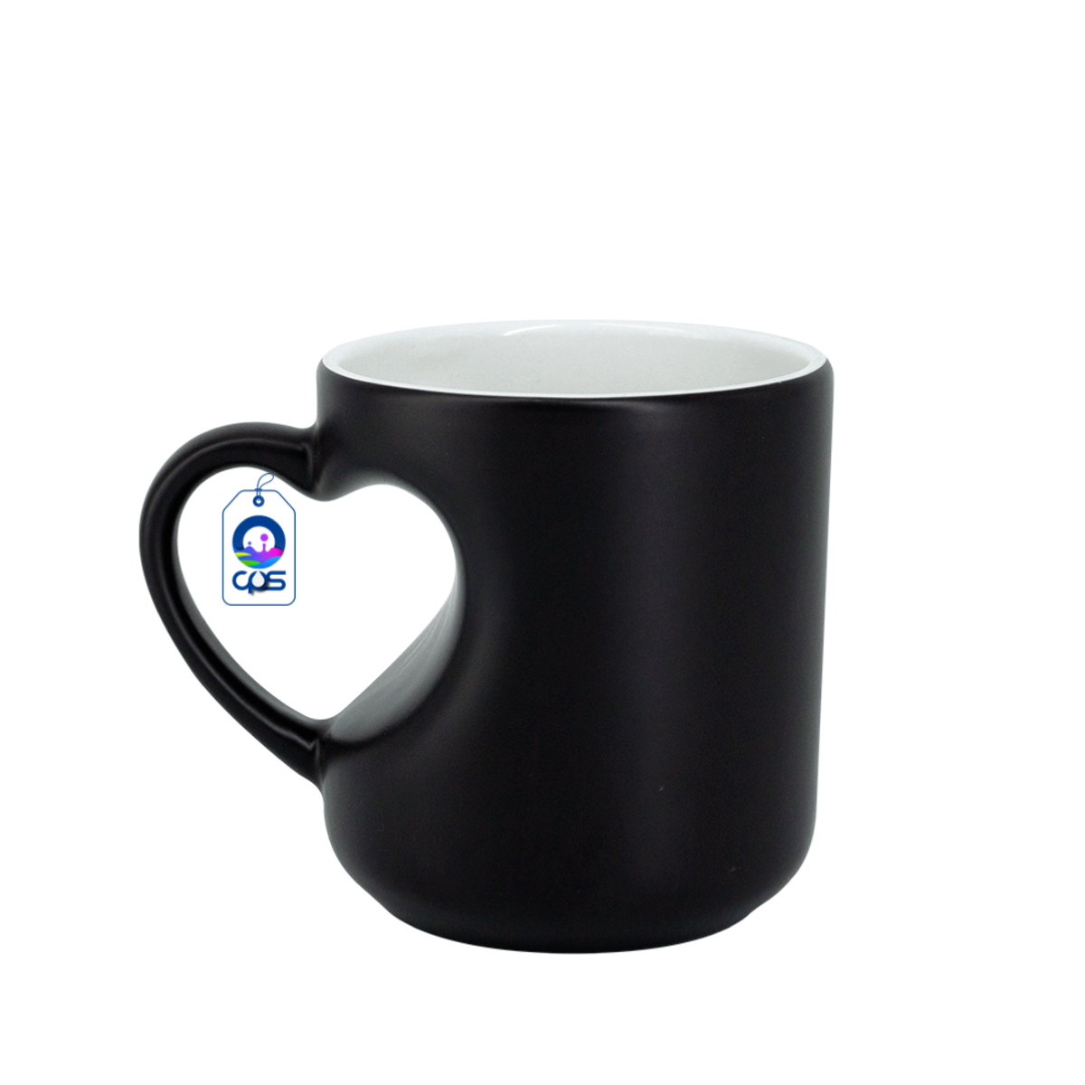 Taza Mágica de 10oz. Con asa de corazón para sublimar (12 piezas).