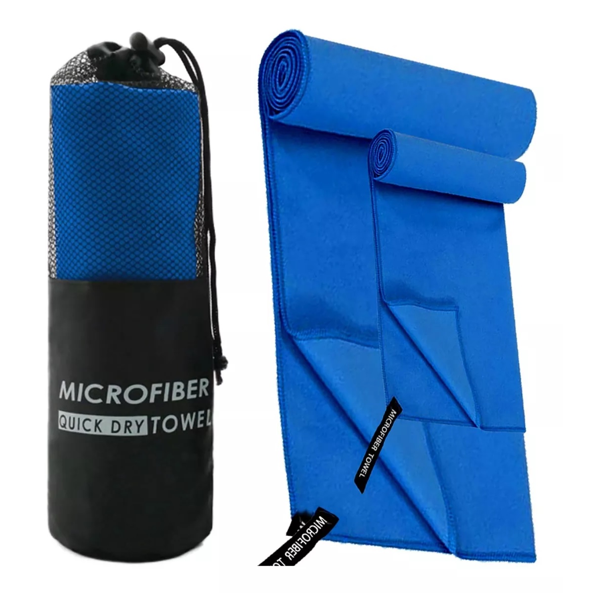 Toalla De Microfibra Secado Rápido Toalla Deportiva Para Gym Azul