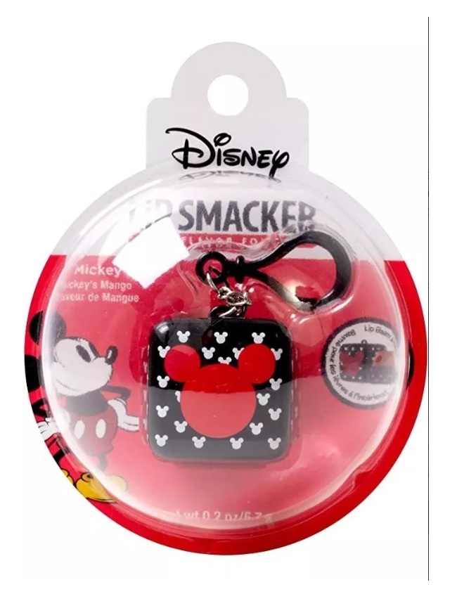 Bálsamo Labial Sabor Mango Mickey Lip Smacker Llavero forma de Cubo