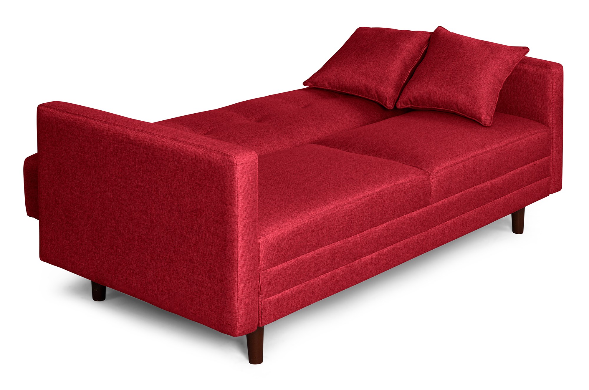 Sofá Cama Makora Sansa Rojo Con Tecnología Beehive Airflex Foam