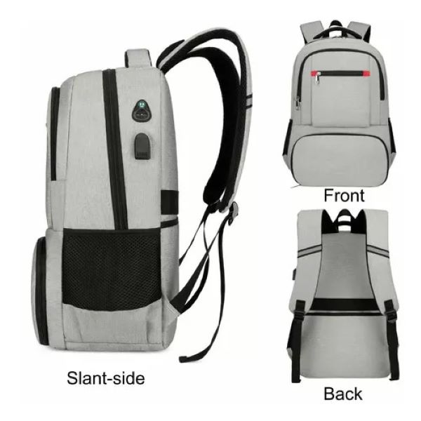 Mochila para lap top impermeable con conexión usb, compartimento para ...