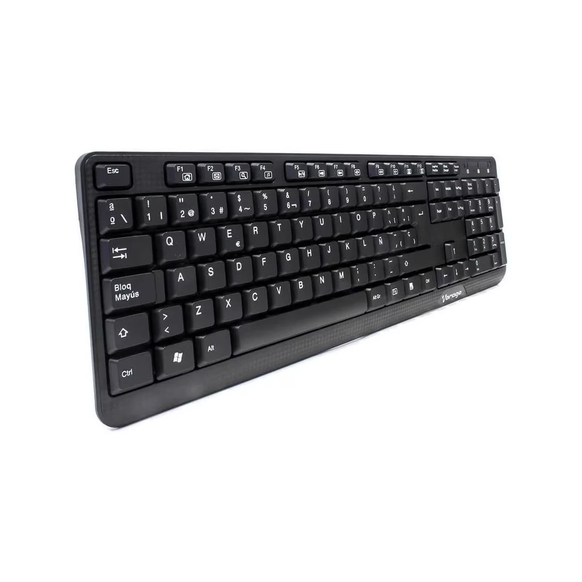 Teclado Alambrico USB Vorago KB-102 color Negro Qwerty Español