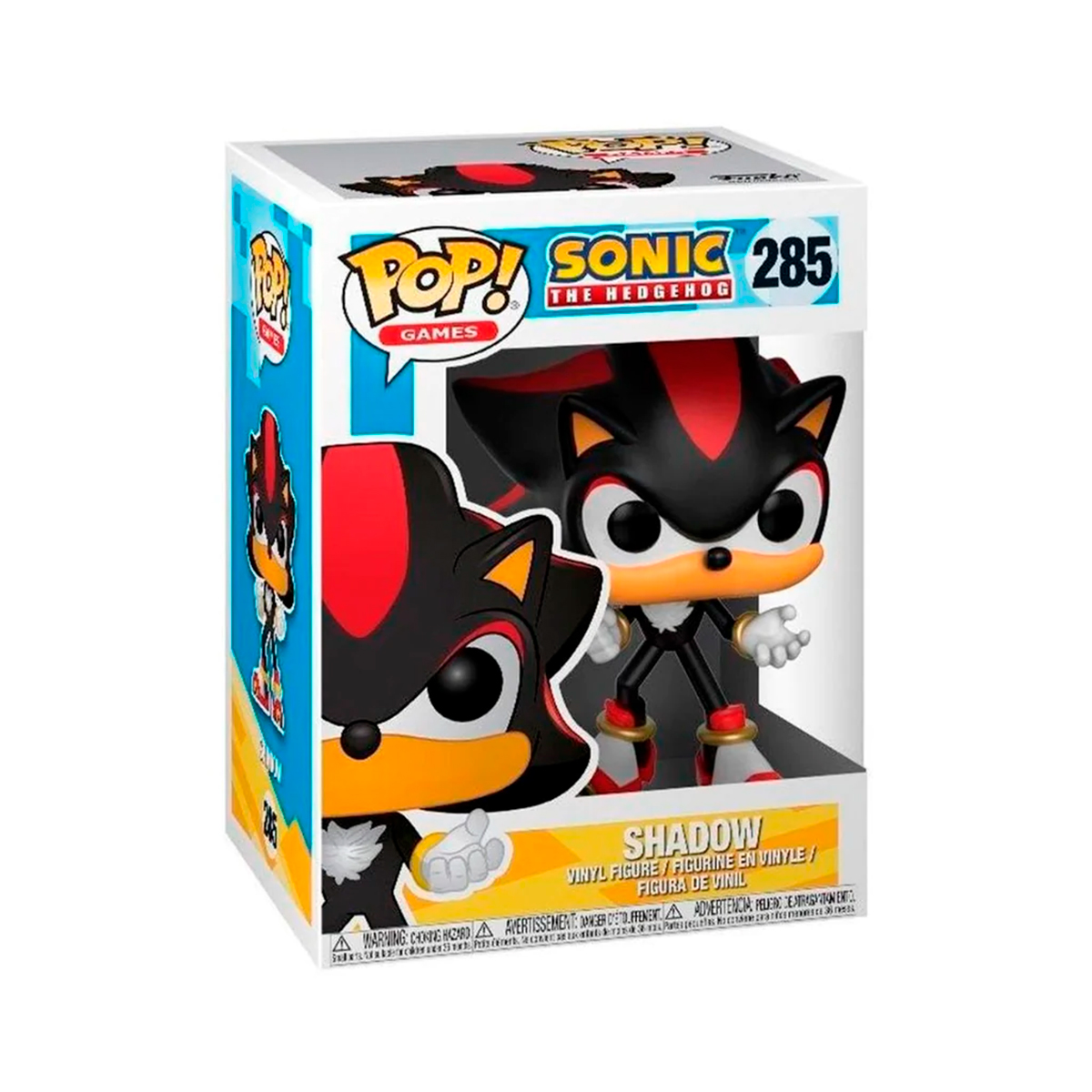 Funko Pop Shadow #285 Sonic The Hedgehog Videojuego Figura Original