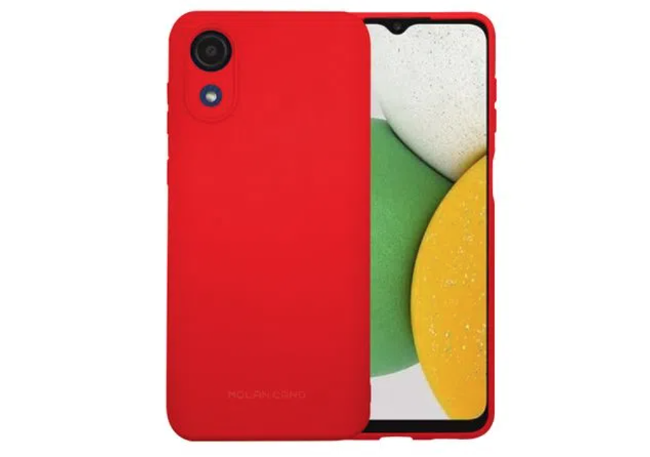 Case Logo Silicon A03 Core Samsung Rojo Funda Protector Oc