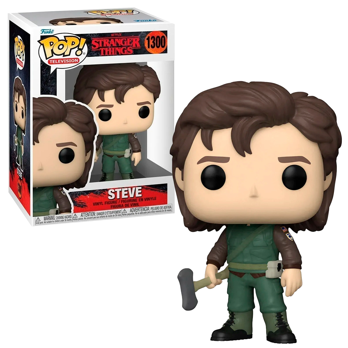Funko Pop Steve Harrington #1300 Stranger Things Serie Netflix Figura ...