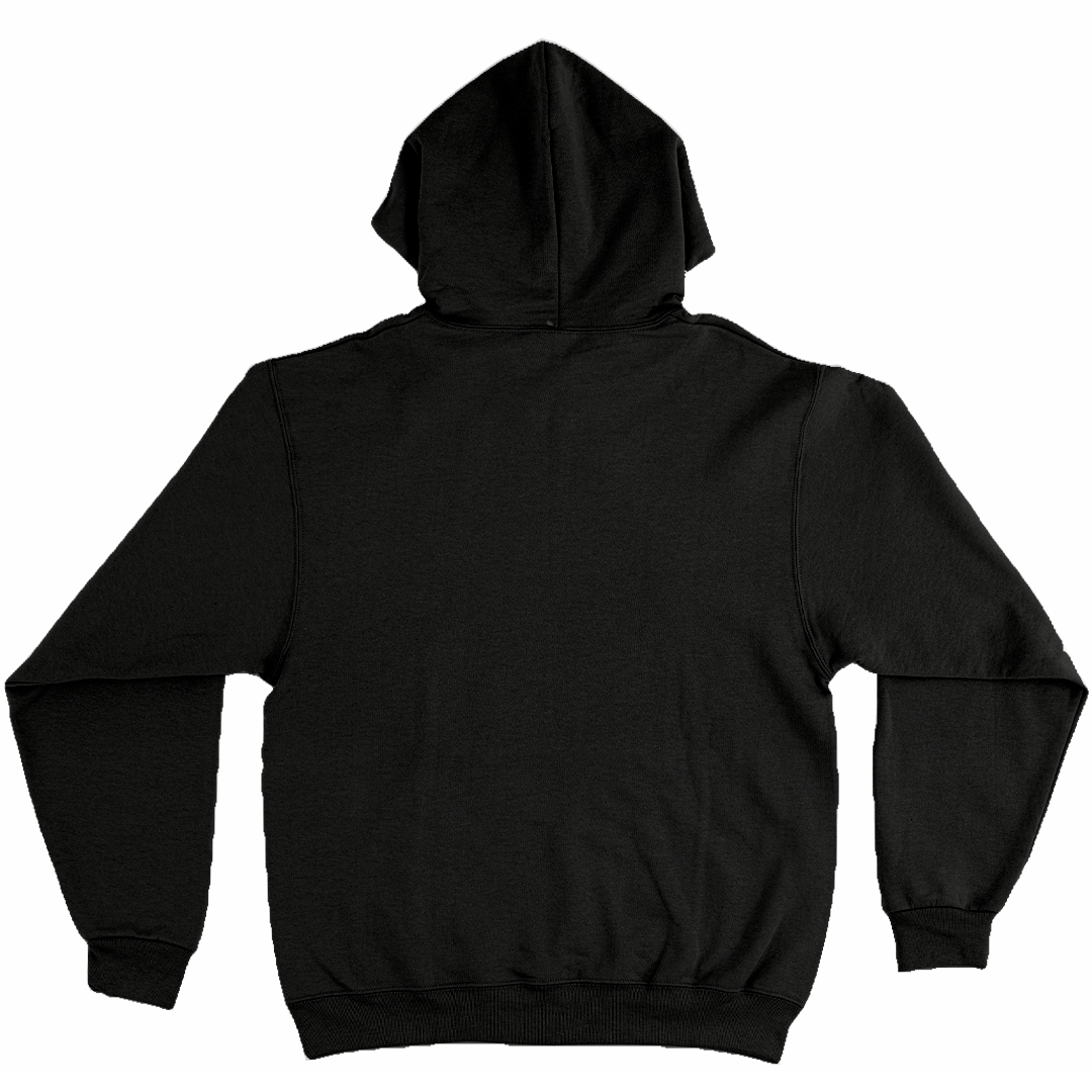 Sudadera Hoodie Negra Con Capucha y Cangurera