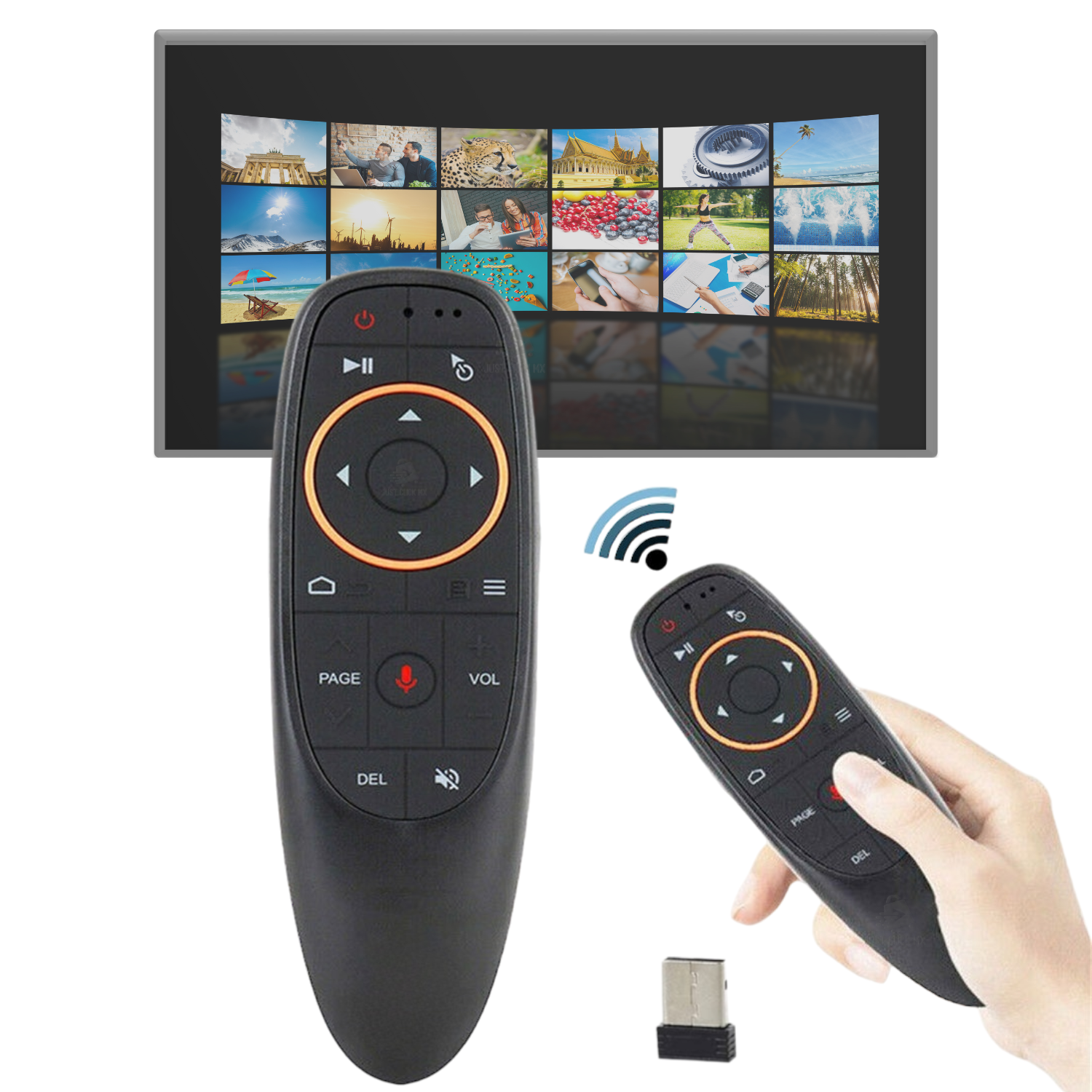 Control Remoto Con Función de Mouse y Voz