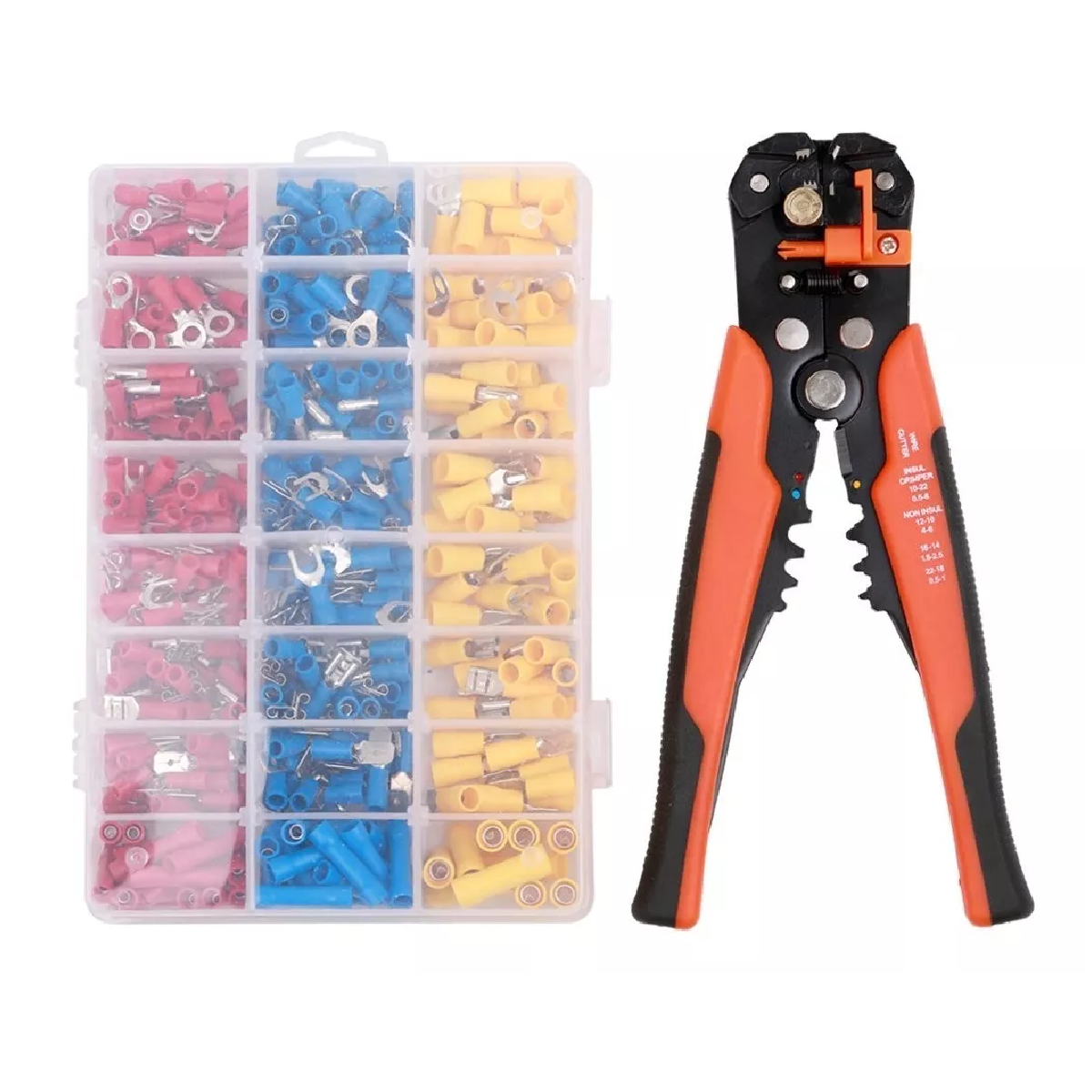 Kit De Terminales De Cable Eléctrico Aislados Conectores