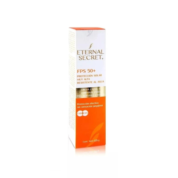 Bloqueador Solar Eternal Secret Fps 50 Proteccion Alta 125g