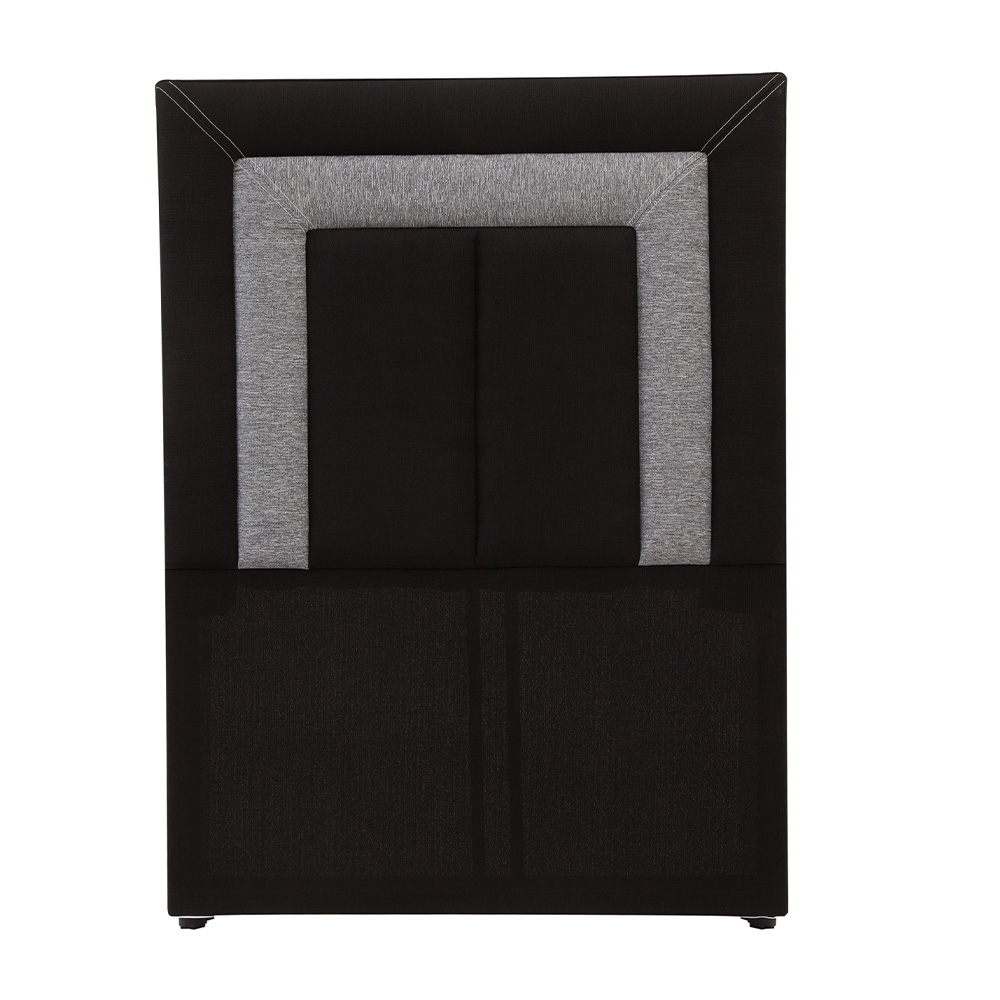 Cabecera Individual Dicasa Bora Negro con Gris