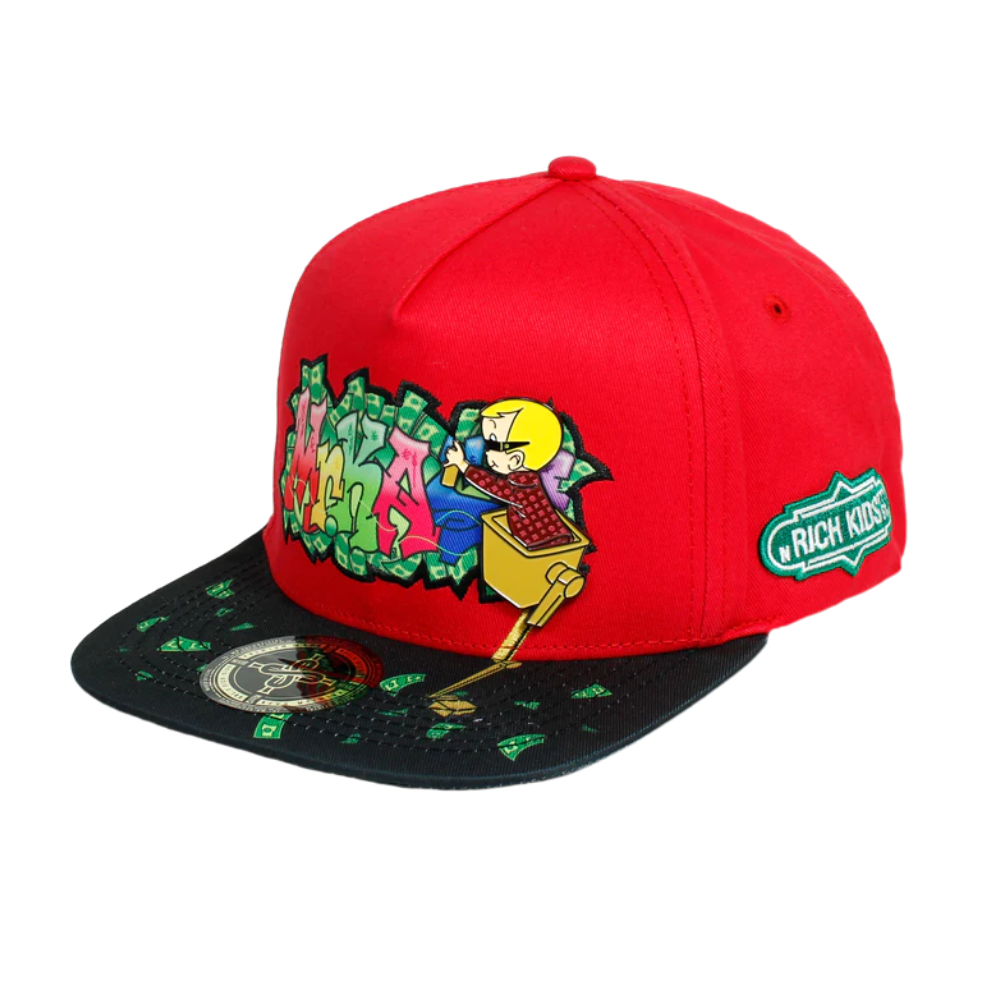 Gorra Snapback Mr. Kash Ricky Graffiti rojo MKRR02