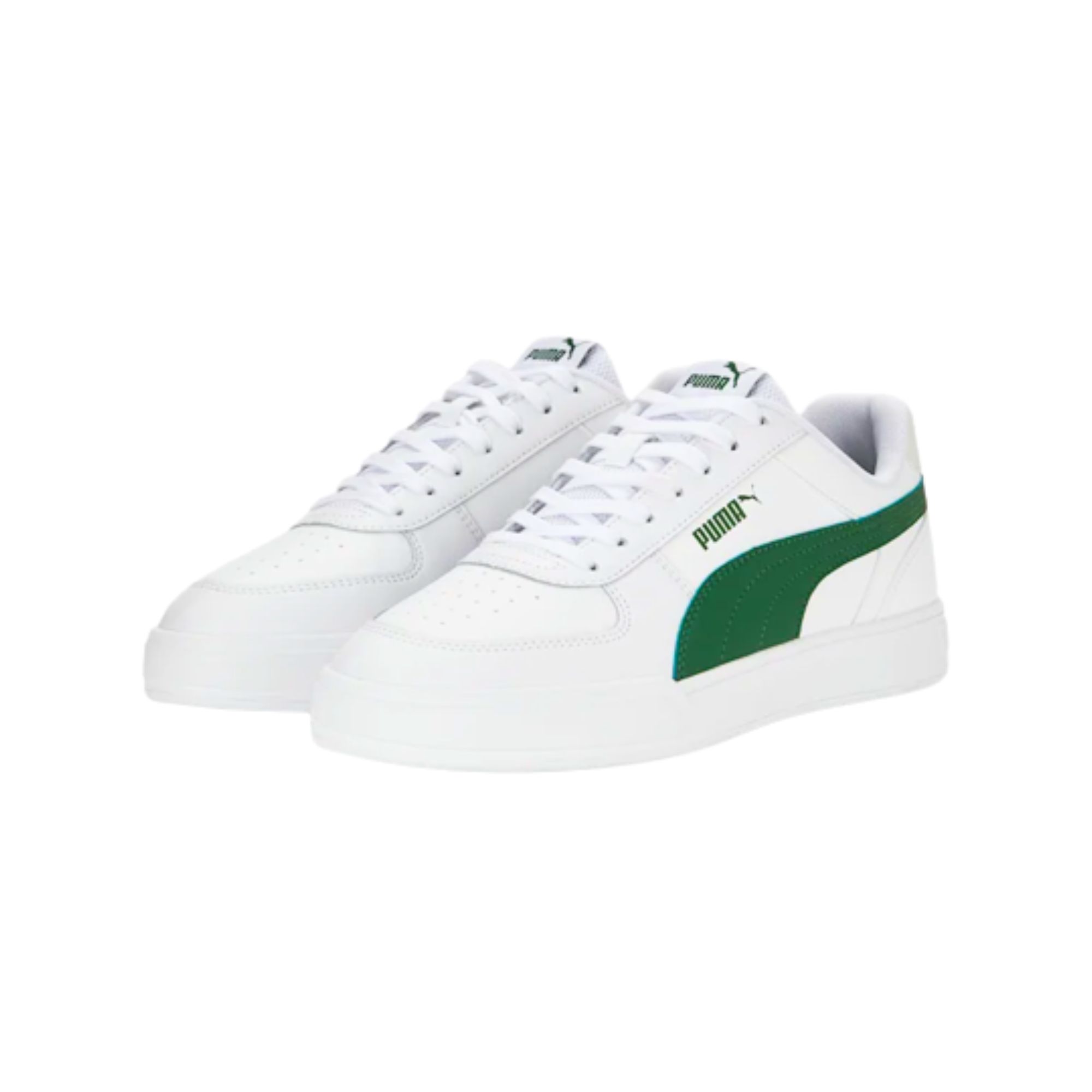 Tenis Puma Caven Low Blanco con Verde Hombre Originales 38081026