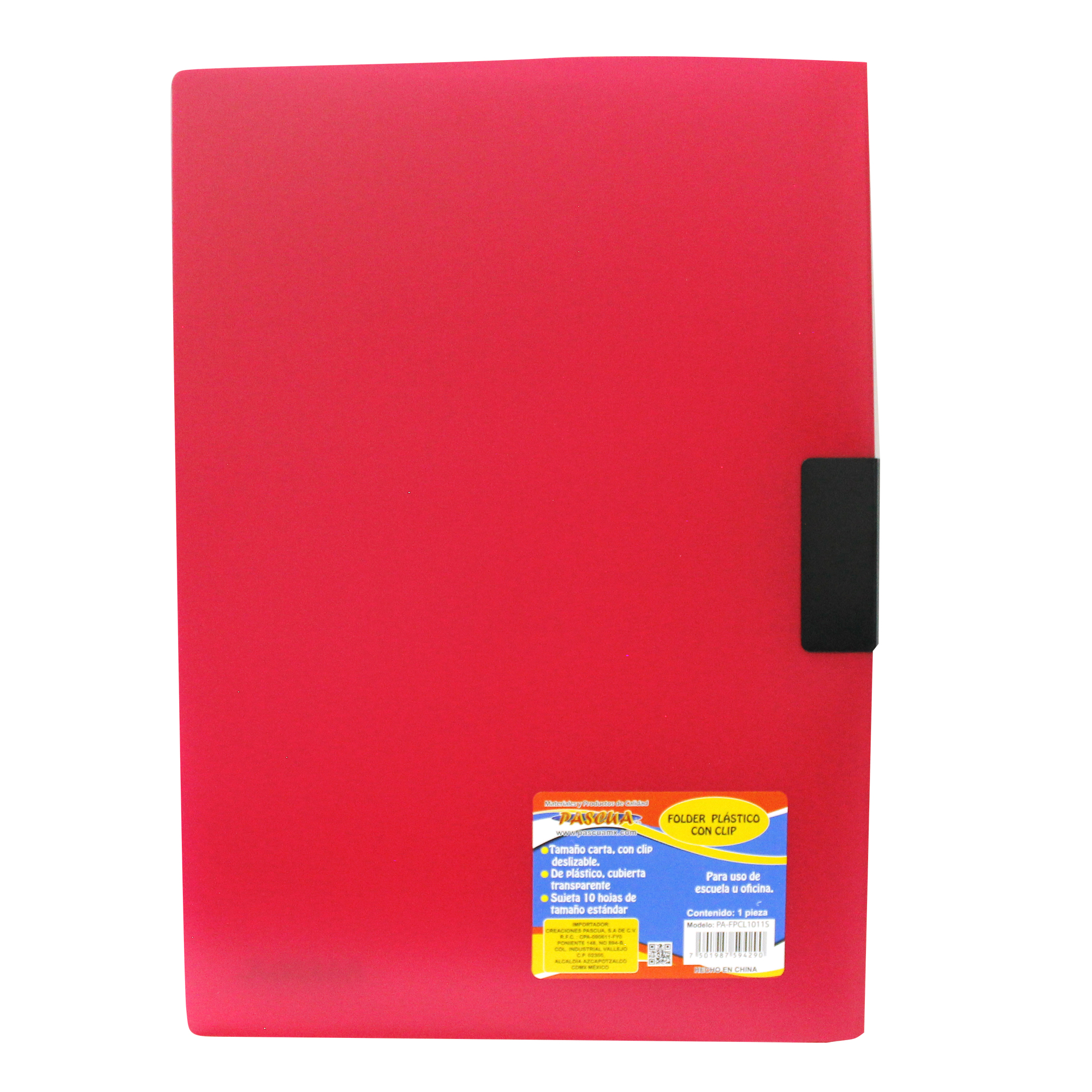 Folder con clip con 5 unidades, carpetas de presentación ...