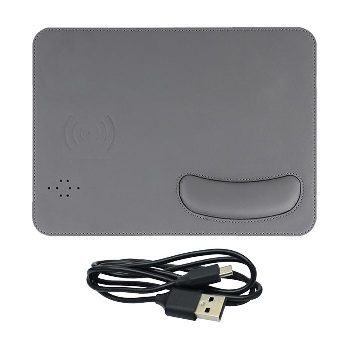 Mouse Pad con Cargador Inalámbrico MXCNF-003-2 Entrada 9V 1A Qi Gris ...