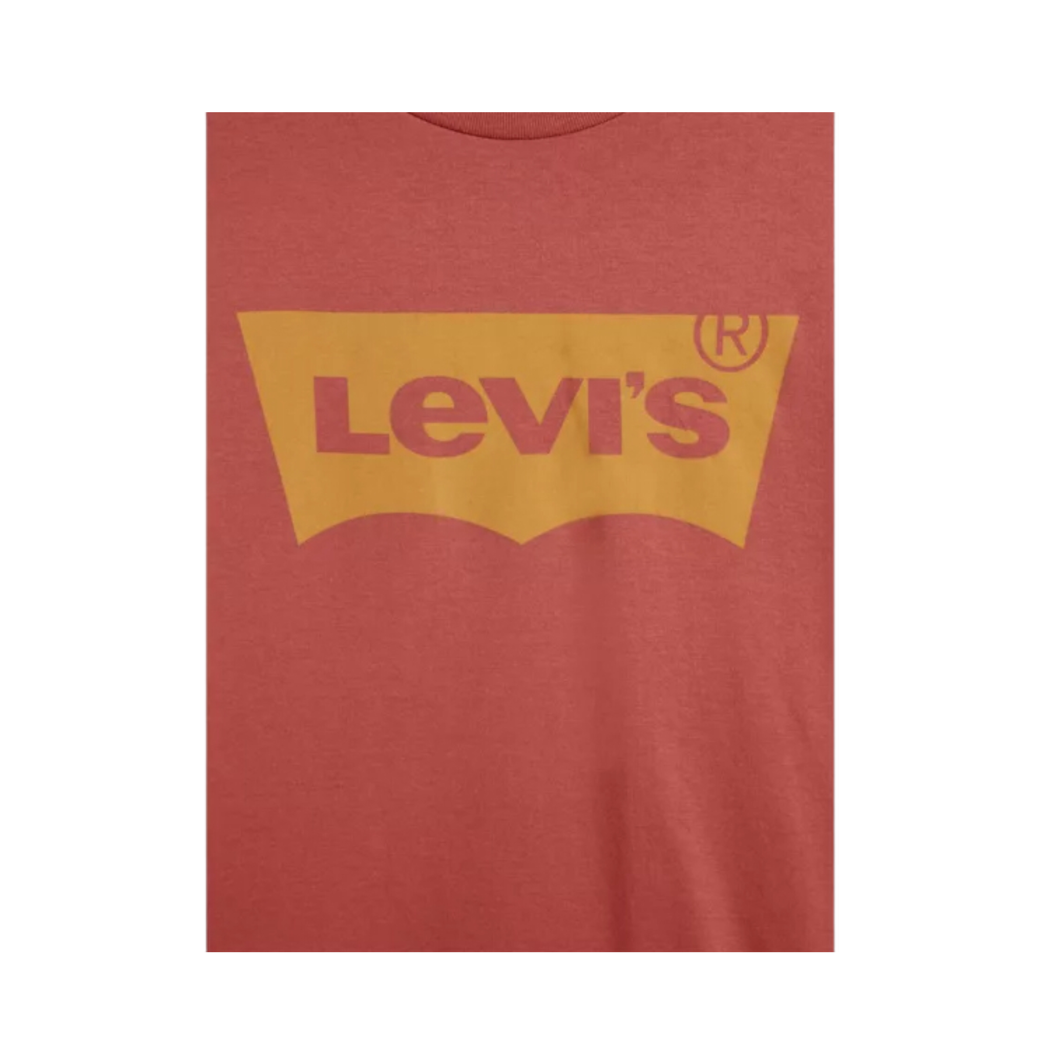 Playera manga corta para caballero Levis color terracota