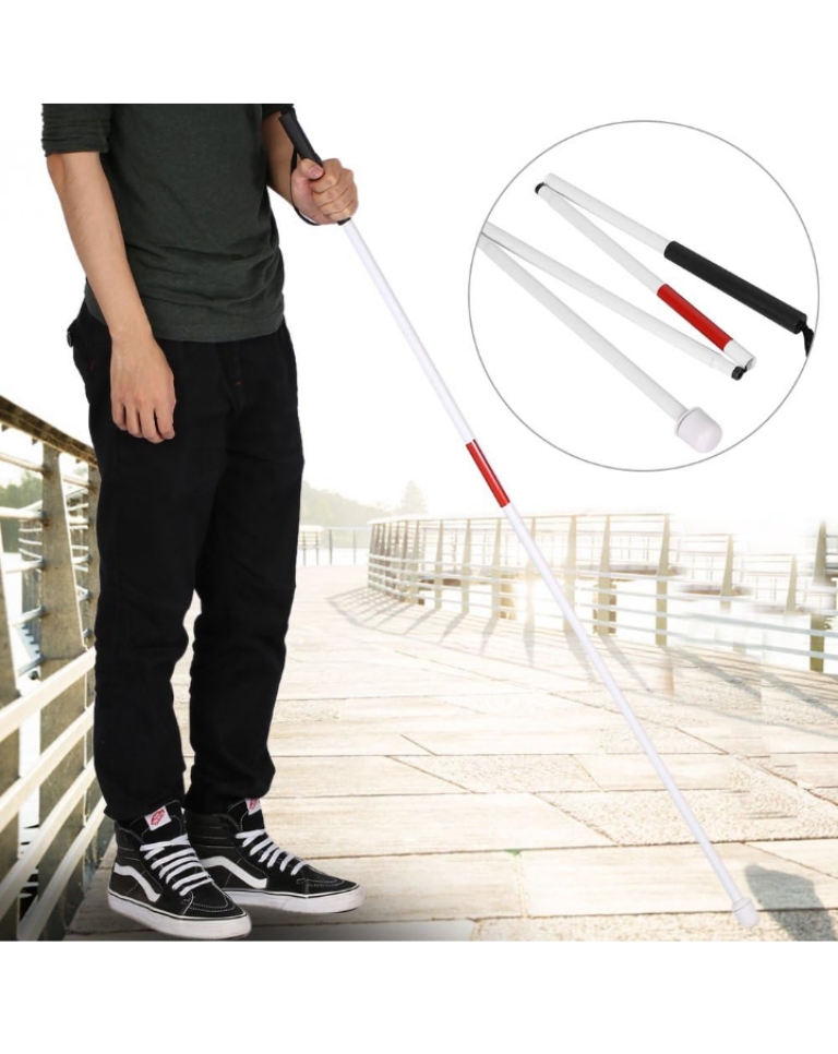 Baston plegable para invidente aluminio