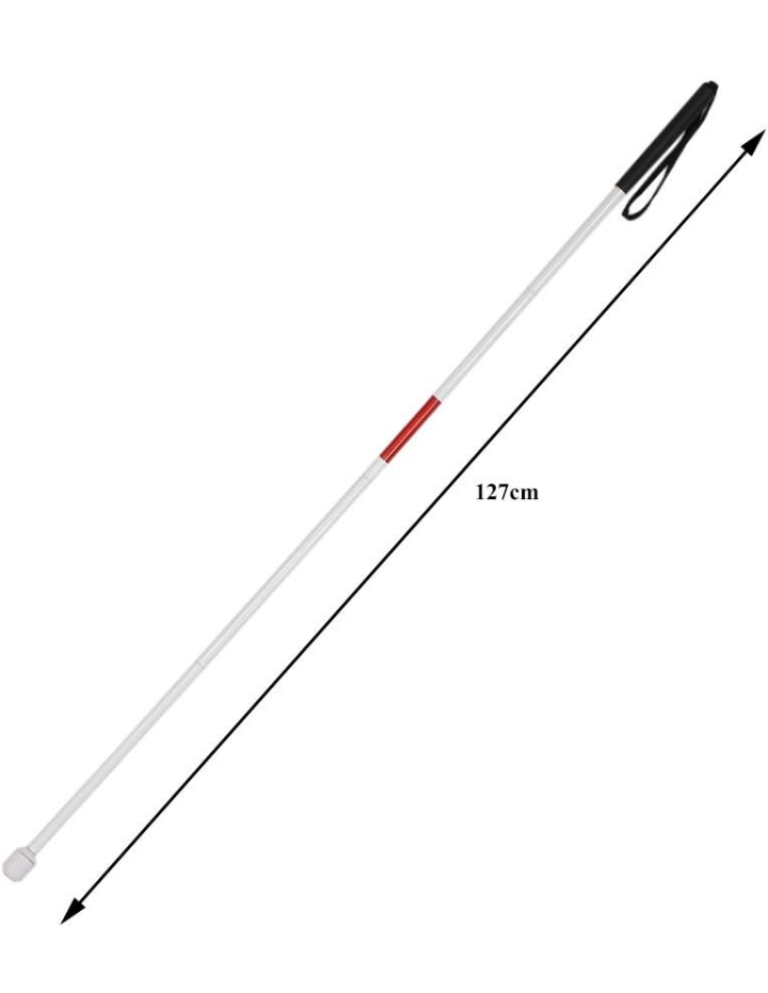 Baston plegable para invidente aluminio