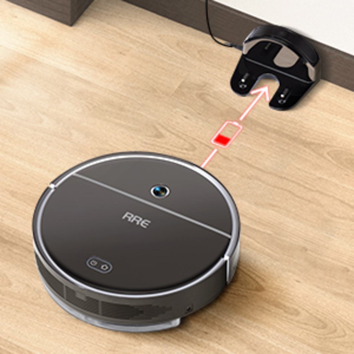 Aspiradora REE Robot Trapeadora Inteligente Base Autorecargable