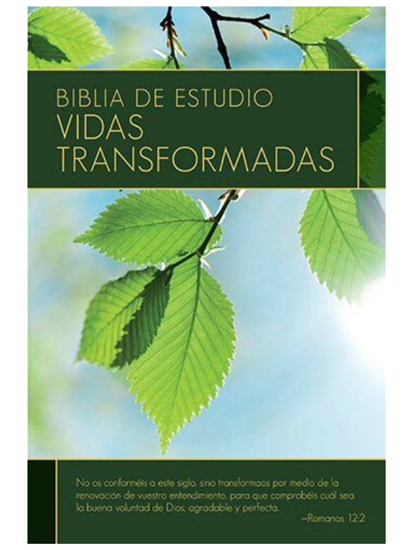 Biblia Rvr60 De Estudio Vidas Transformadas Tapa Dura Con Índice