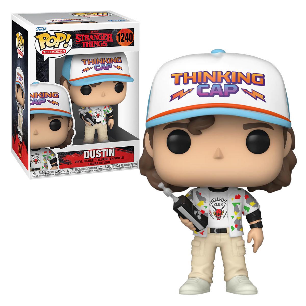 Funko Pop Dustin Con Walkie Talkie #1240 Stranger Things Serie Figura ...