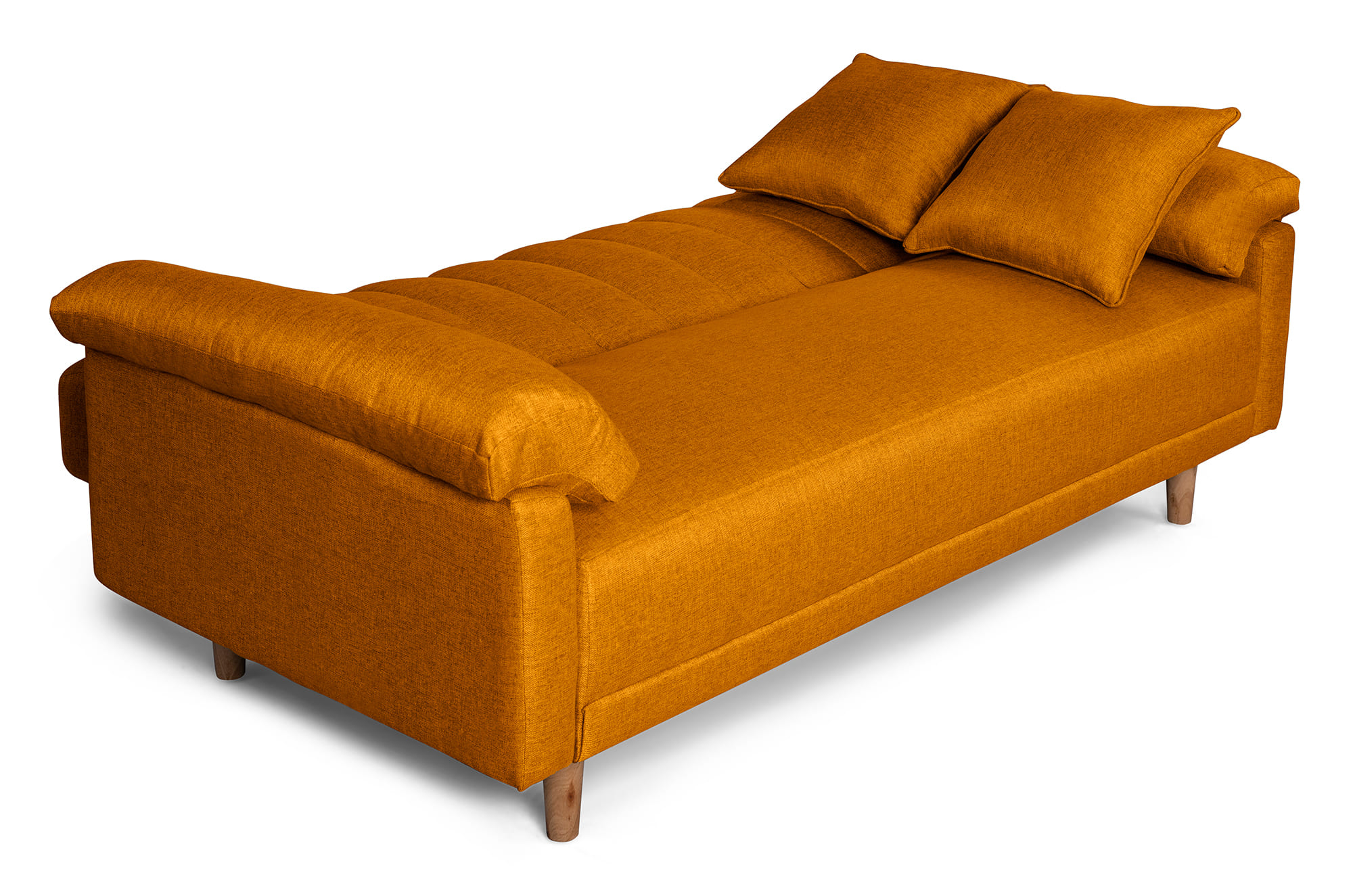 Sofá Cama Makora Brooklyn Mostaza Con Tecnología Beehive Airflex Foam