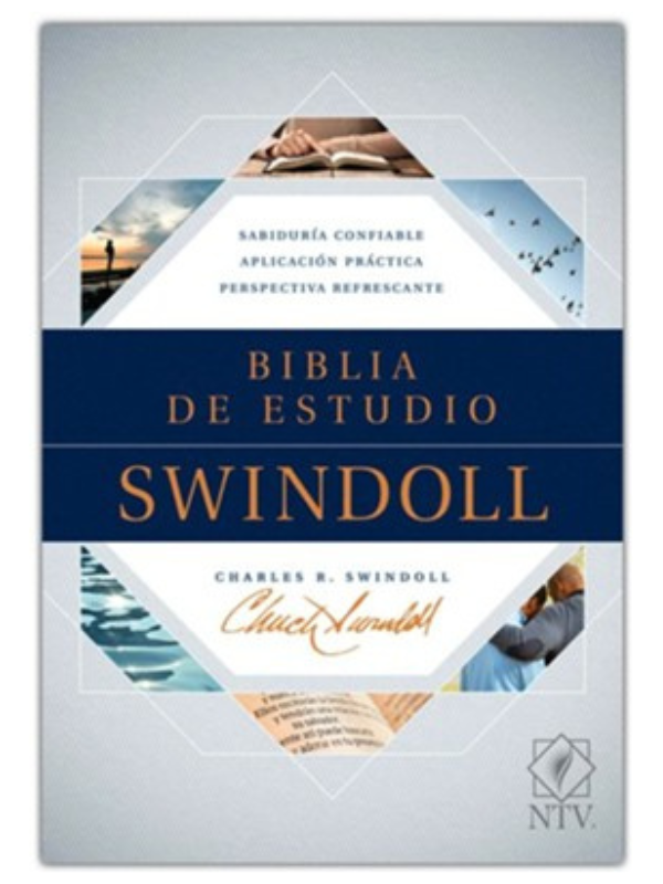 Biblia De Estudio Swindoll Ntv Azul Tapa Dura